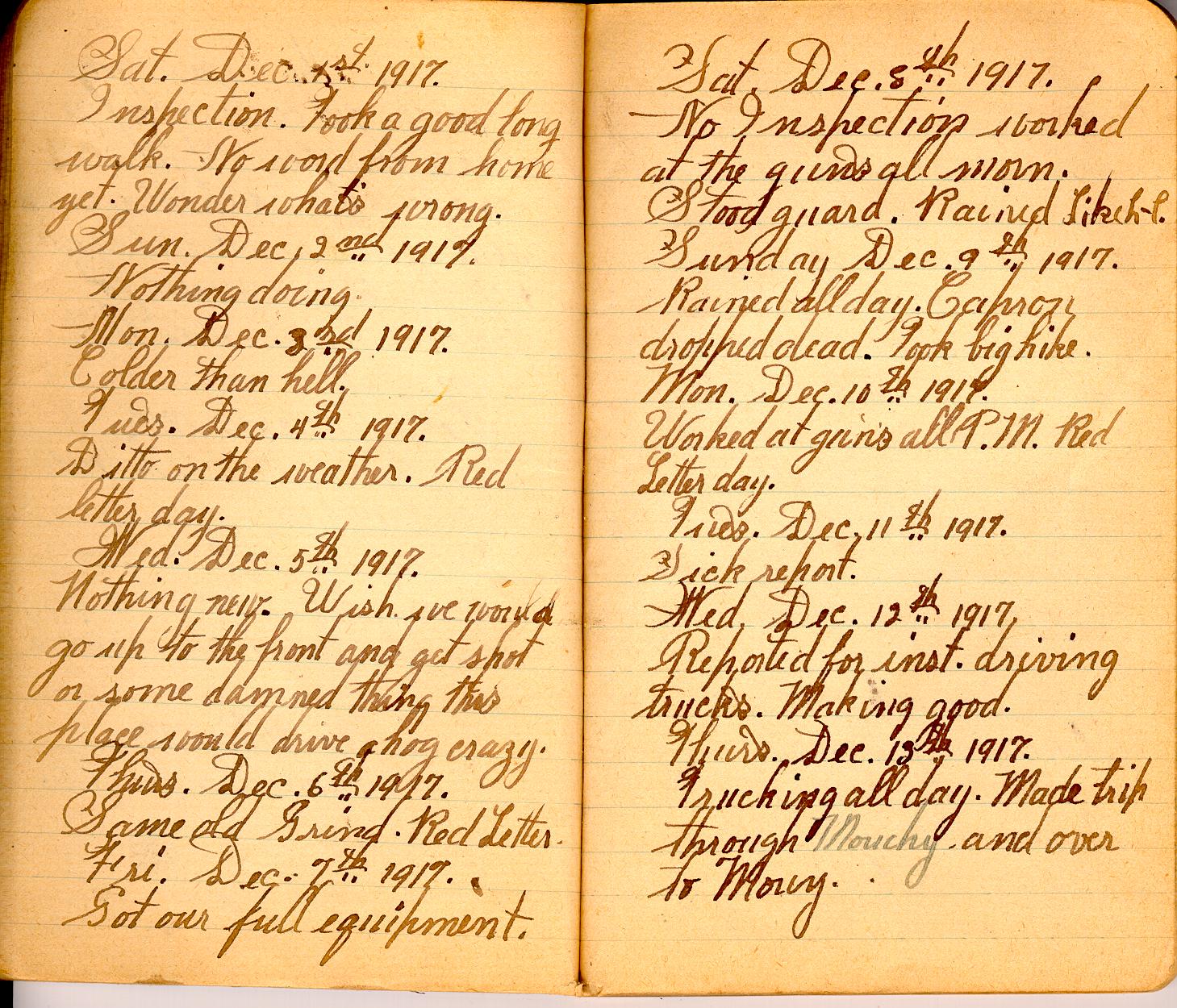 GrandPa Walp s WWI Diary GrandPa Walp s WWI Diary